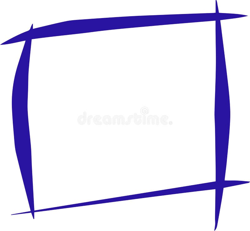 Colorful Hand-drawn Rectangle Stock Vector - Illustration of background ...
