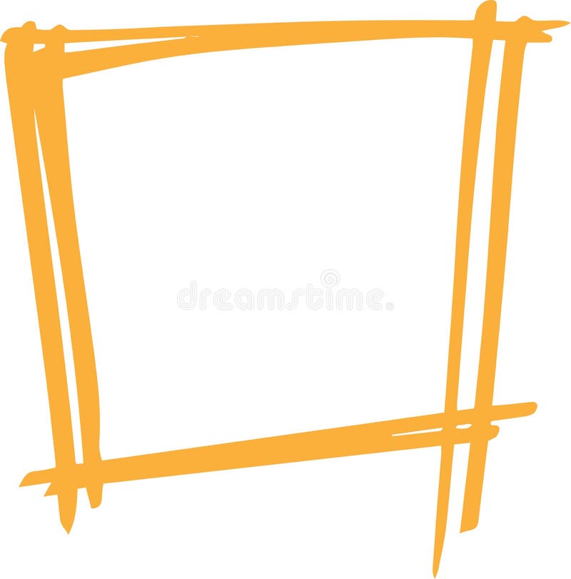 Colorful Hand-drawn Rectangle Stock Vector - Illustration of space ...