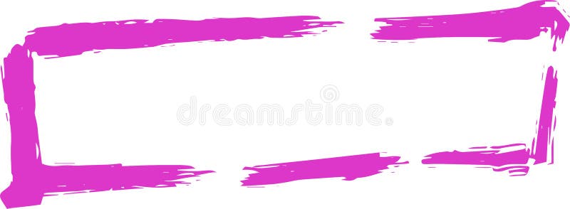 Colorful Hand-drawn Rectangular Frame Stock Vector - Illustration of ...