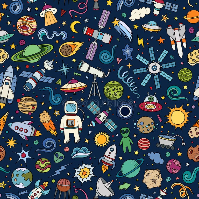 Colorful Cosmic Doodle Stock Illustrations – 3,225 Colorful Cosmic ...