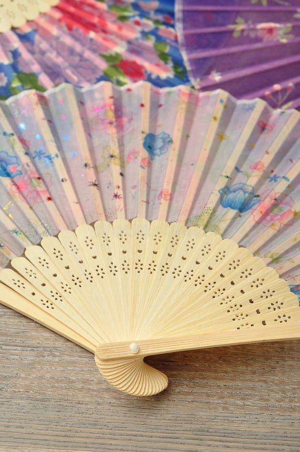 Colorful hand fans stock photo. Image of flower, fold - 80138458