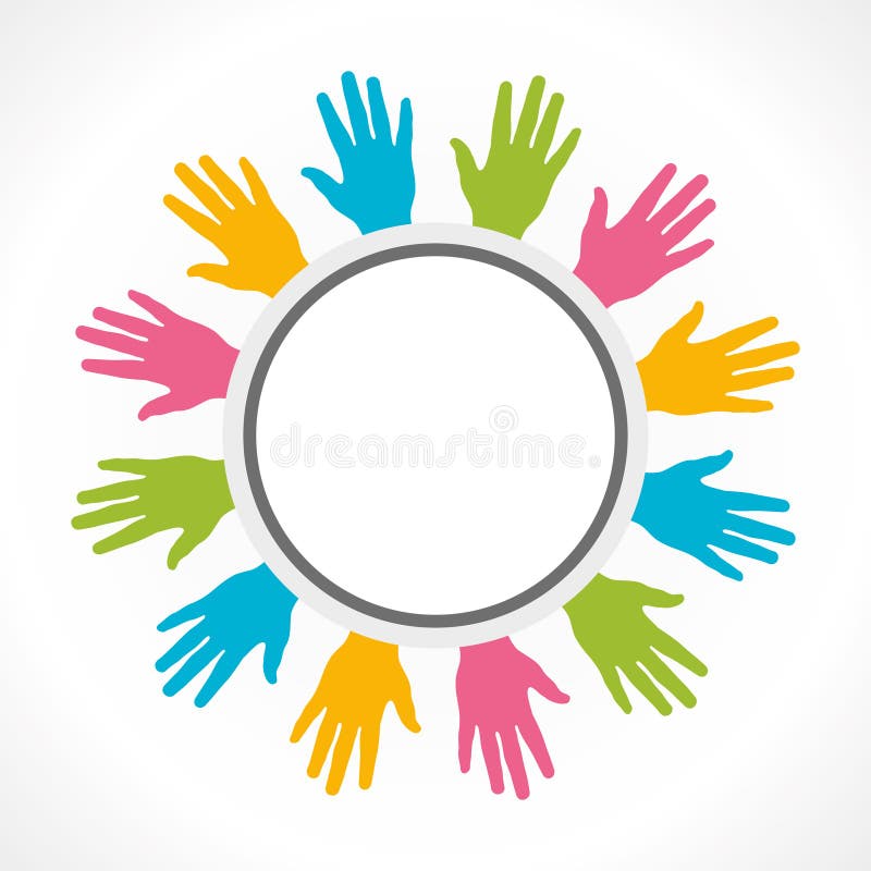 Colorful hand label stock vector. Illustration of design - 35786337