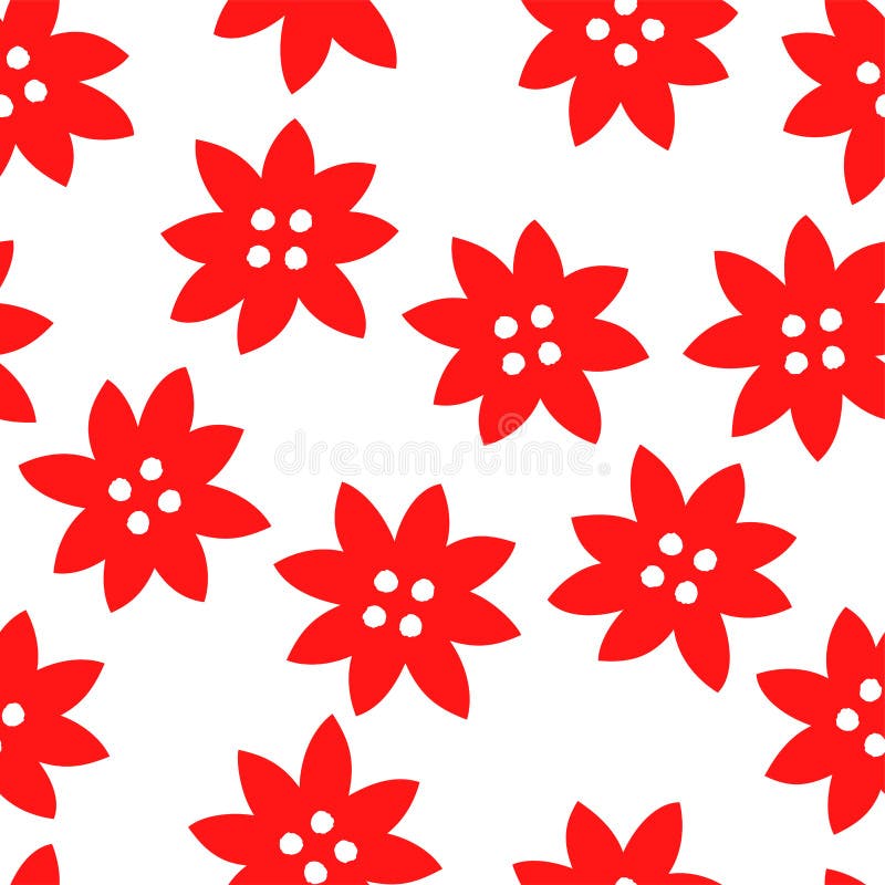 Colorful Hand-painted Flower Pattern Variation Stock Illustration ...