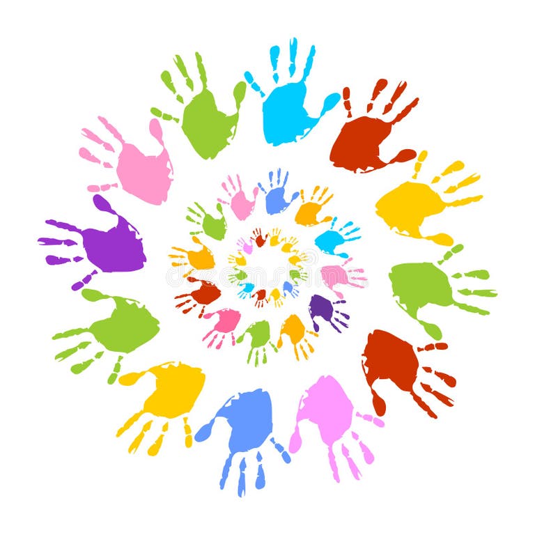 Colorful Hand Prints Stock Illustrations – 36,821 Colorful Hand Prints ...