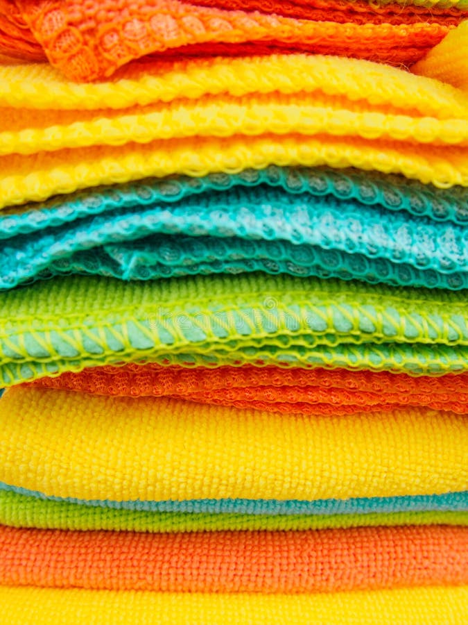 Colorful hand towel stock photo. Image of person, blue - 93146426
