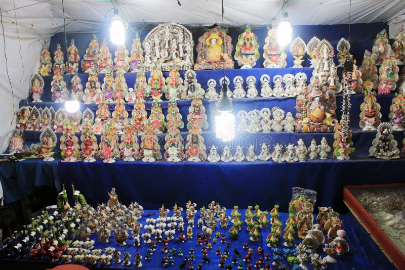 Colorful Handcraft Made by Conch Shell. Stock Photo - Image of bazaar ...