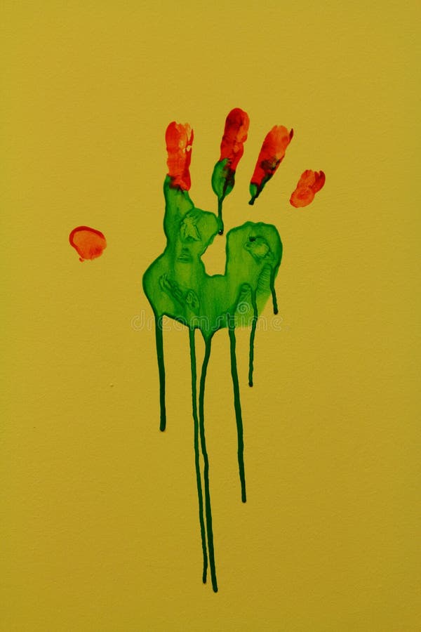 Colorful Handprint stock image. Image of black, handprint - 116251775