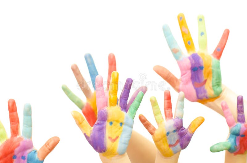 Colorful Hands stock photo. Image of communicate, human - 27660738