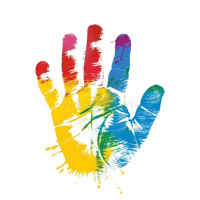 Colorful hands vector stock illustration. Illustration of abstract ...