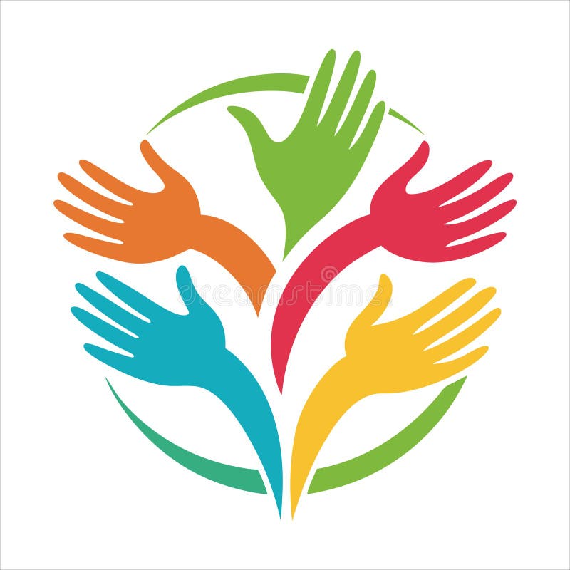 Colorful Hands Vector Illustration Collection Stock Vector ...