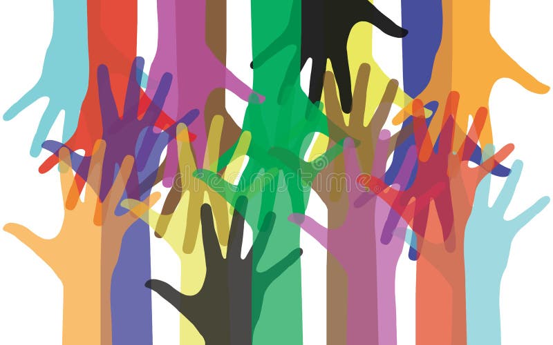 Colorful Hands Vector Illustration Stock Vector - Illustration of ...