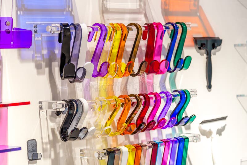 Colorful hangers stock image. Image of furnishings, rows - 127741737
