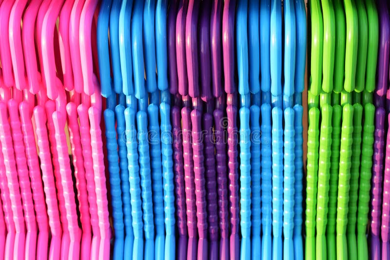 Colorful hangers stock photo. Image of collection, rainbow - 79421518