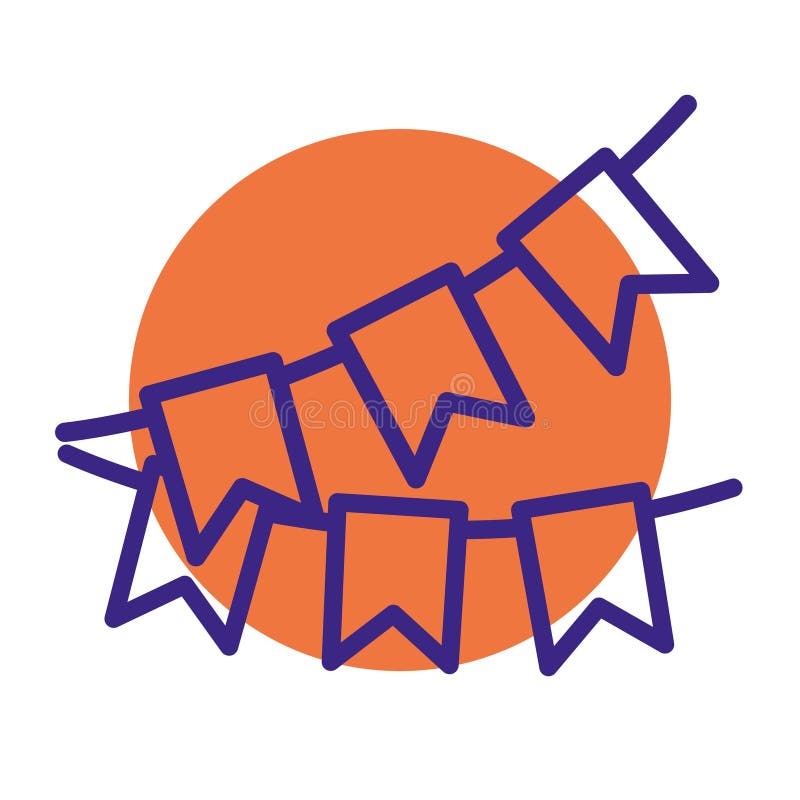 Colorful Hanging Flags Set. Vector Stock Vector - Illustration of ...