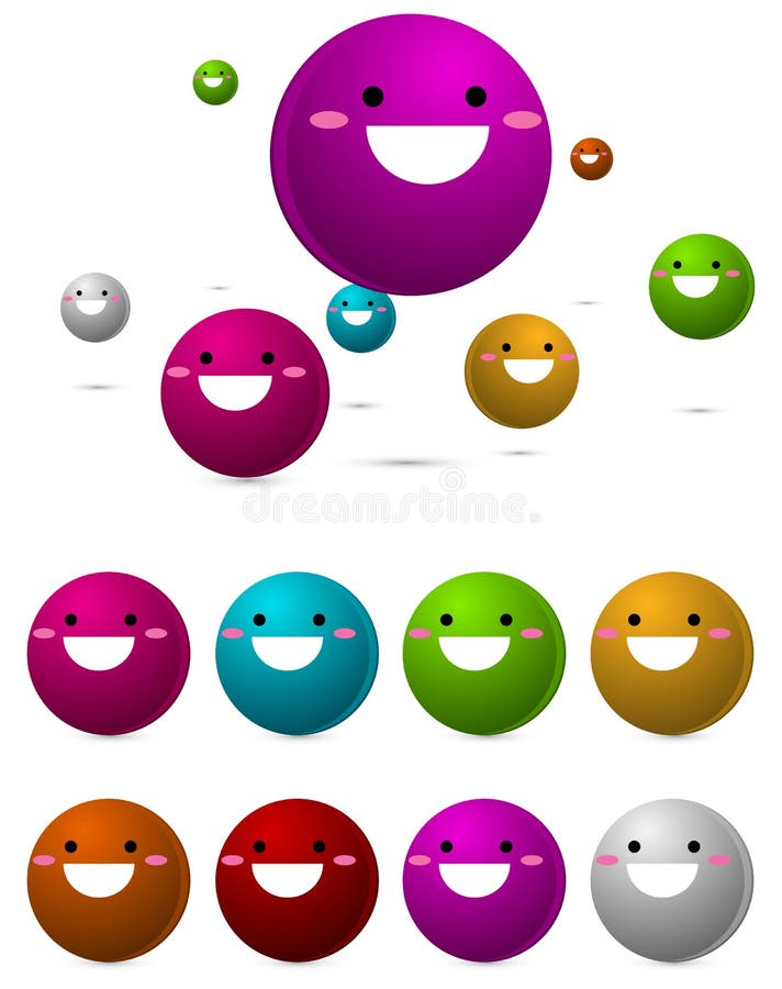 Smiley ball stock vector. Illustration of comfortable - 11727714