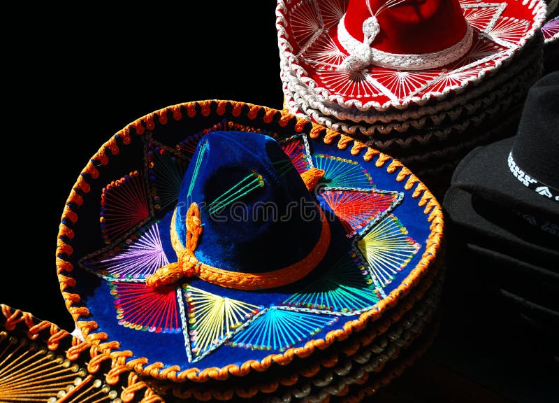 Colorful Hat stock image. Image of color, black, embrodery - 5304869