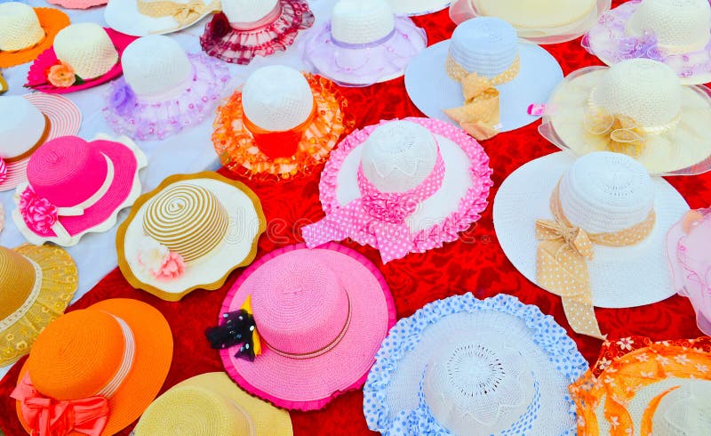 Colorful hat stock image. Image of hats, headwear, summer - 33856263