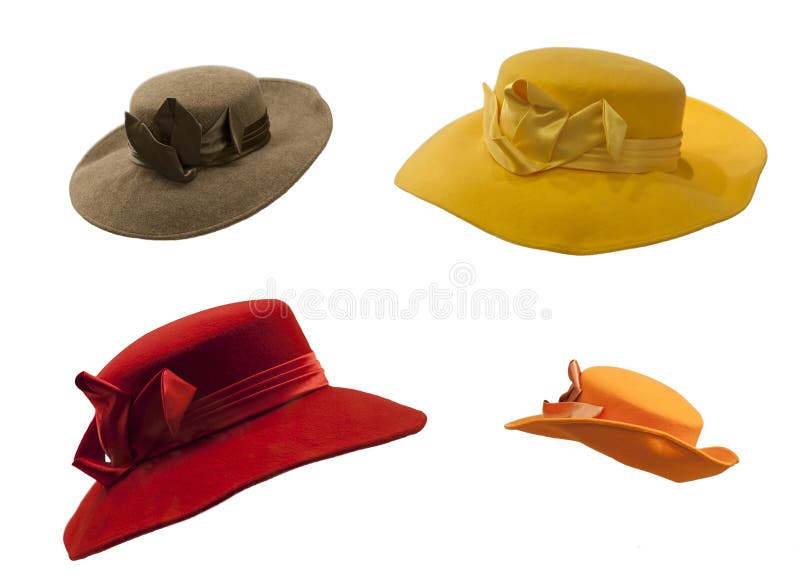 Isolated Hats Hat stock image. Image of feminine, colors - 18285963