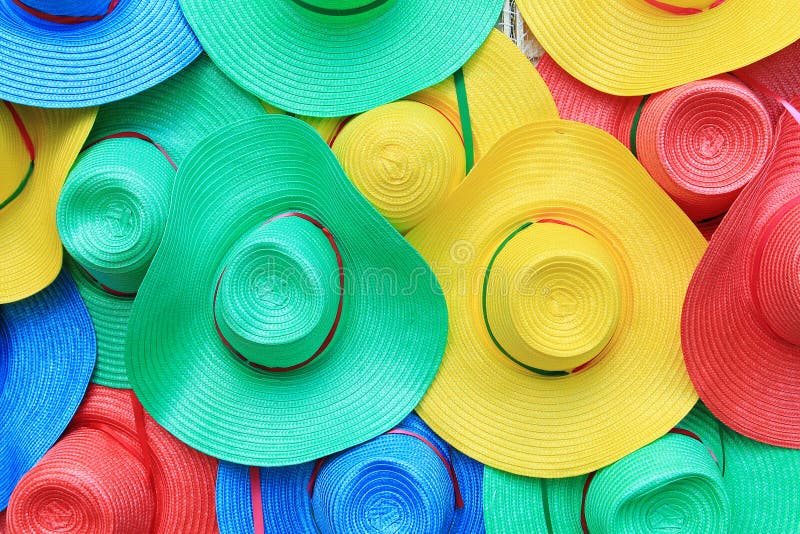 Colorful hats background stock photo. Image of background - 44804874