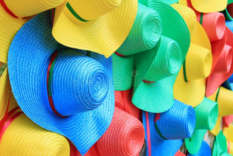 Colorful hats stock photo. Image of asia, summer, hats - 44805060