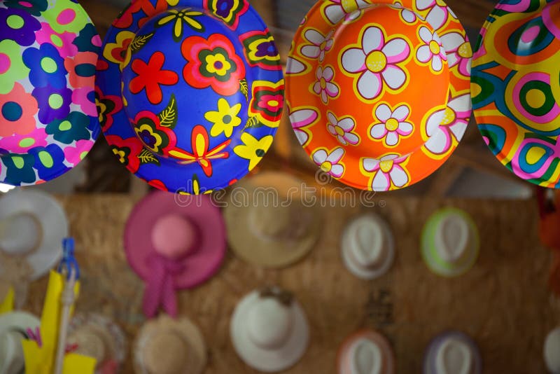 Colorful hats stock image. Image of green, bonnet, closed - 36514419