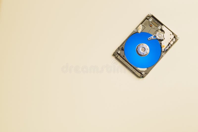 Colorful Hdd Isolated on White. Open Hard Disk Drive. Concept of Data ...