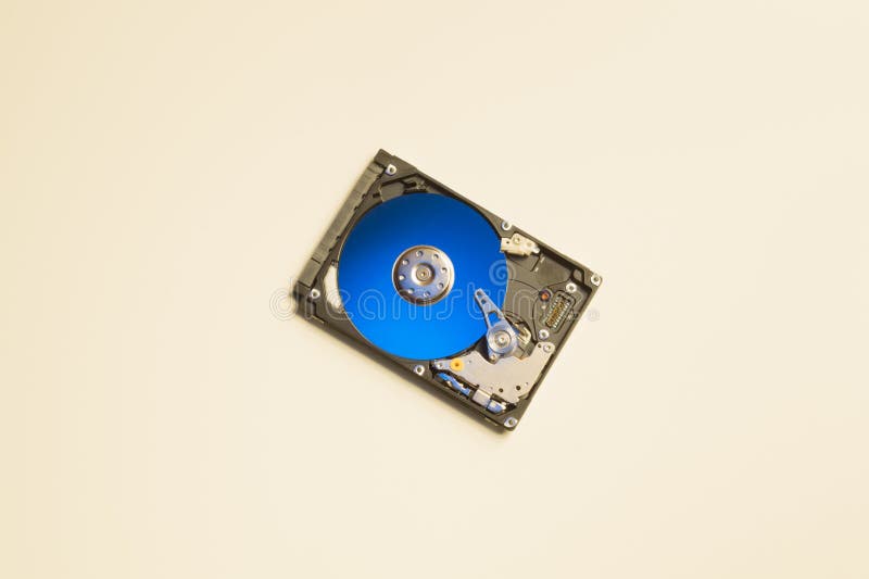 Colorful Hdd Isolated on White. Open Hard Disk Drive. Concept of Data ...