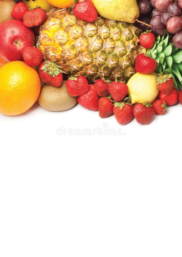 Colorful Healthy Fresh Fruit Stock Photo - Image of pineapple, fruit ...