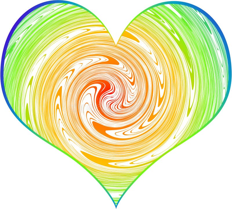 Colorful heart stock vector. Illustration of relationship - 9806556