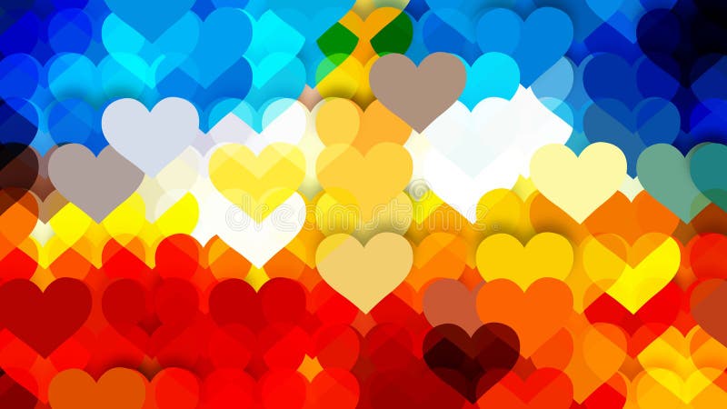 Colorful Heart Background Vector Graphic Stock Vector - Illustration of ...