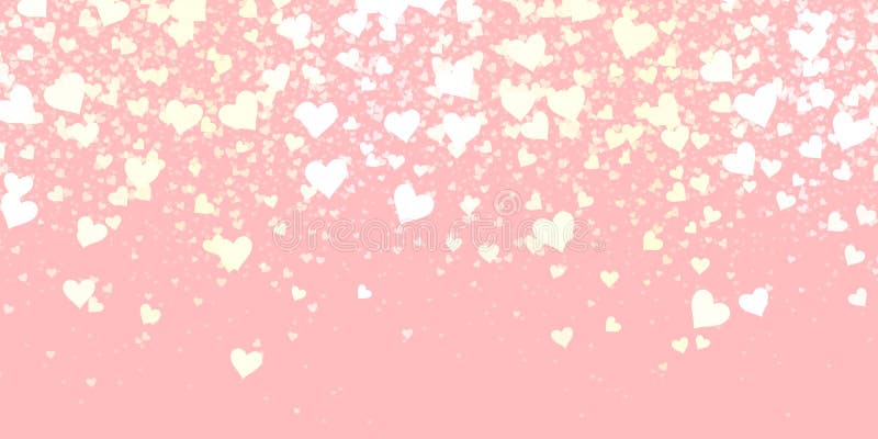 Colorful Heart Confetti in Falling Texture Background. Stock ...