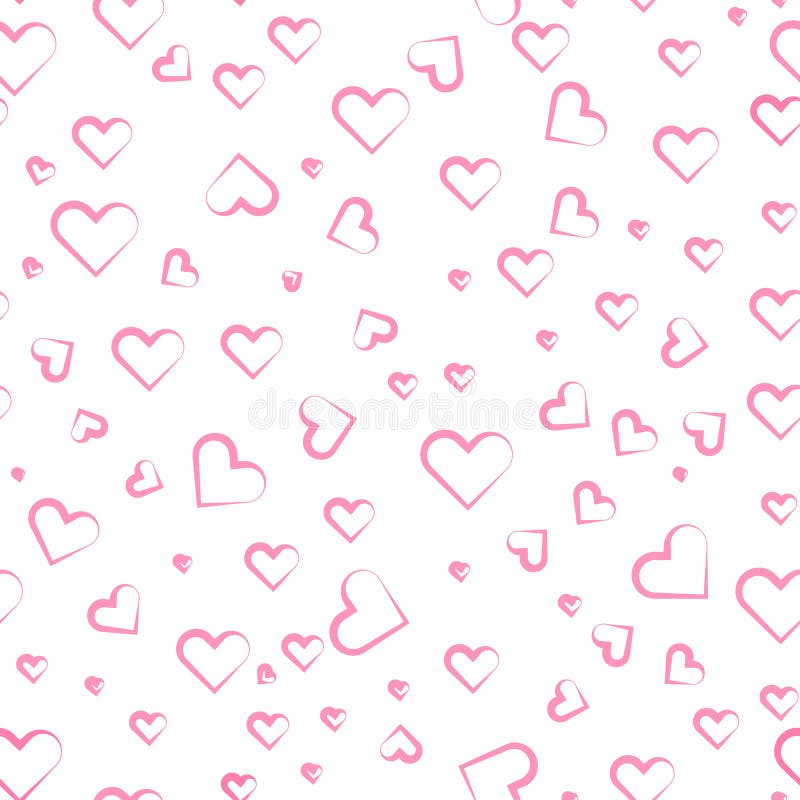 Colorful Heart Seamless with Random Size for Your Background or Textile ...