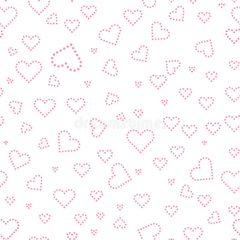 Colorful Heart Seamless with Random Size for Your Background or Textile ...