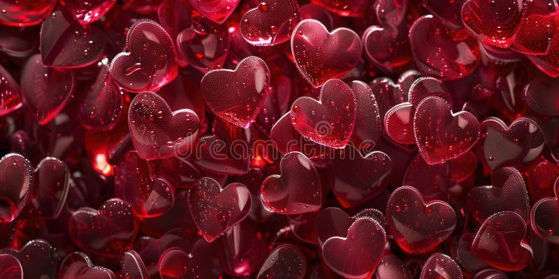 Colorful Hearts Pattern. Love and Affection Concept Stock Image - Image ...