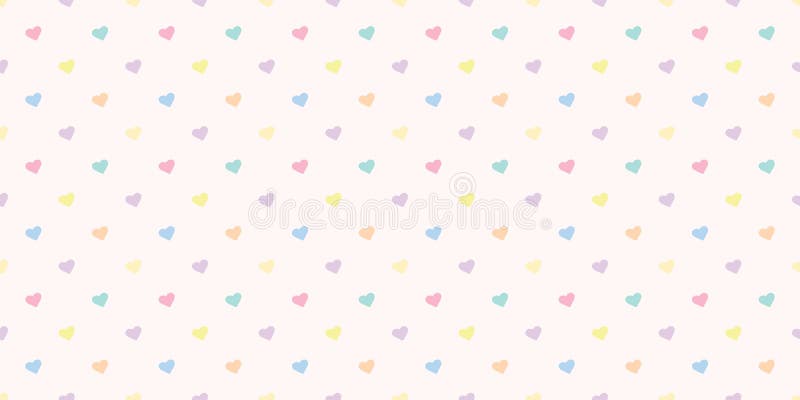 Colorful Hearts Seamless Pattern Vector Background Stock Vector ...