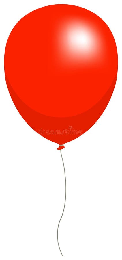 Colorful Helium Balloon Vector Illustration Red Stock Vector ...