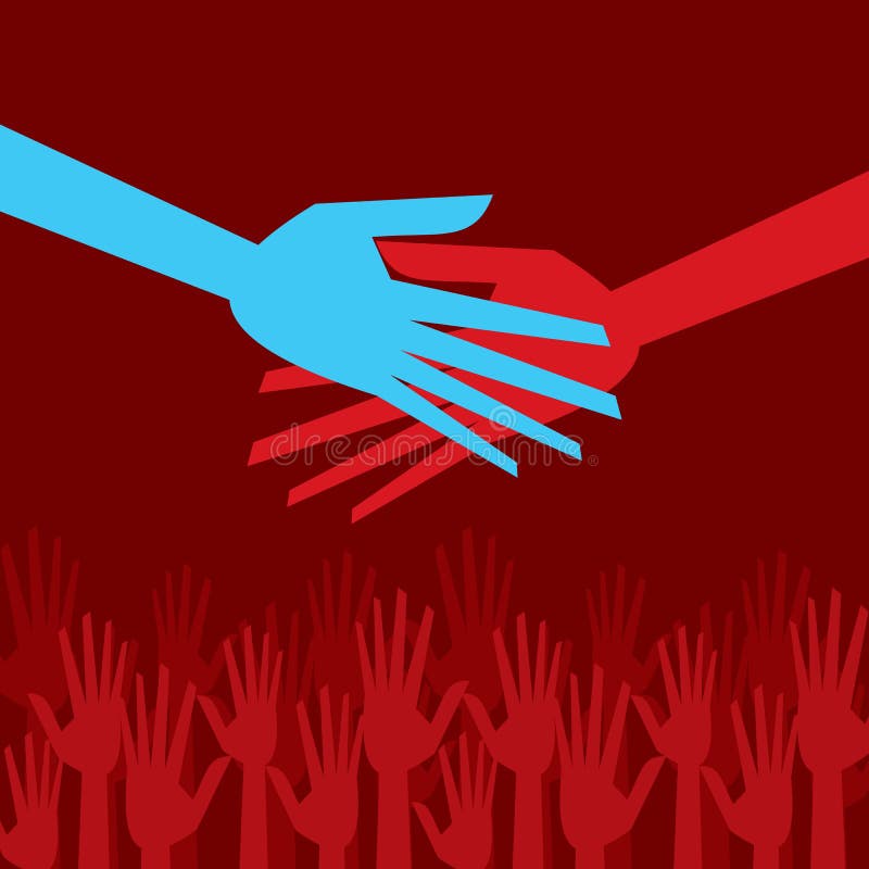 Colorful helping hands stock vector. Illustration of help - 28515005