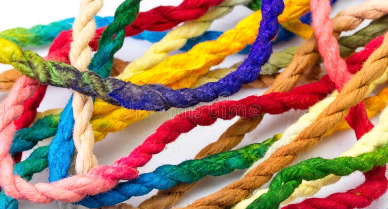 Colorful hemp rope stock image. Image of tool, safety - 39780611