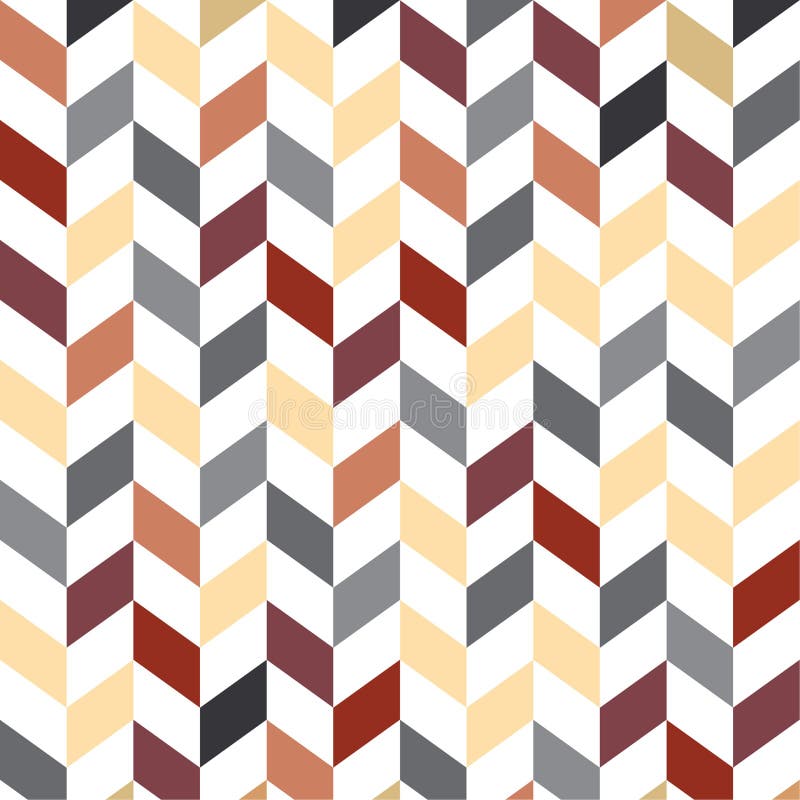 Retro Style Colorful Herringbone Pattern Stock Vector - Illustration of ...