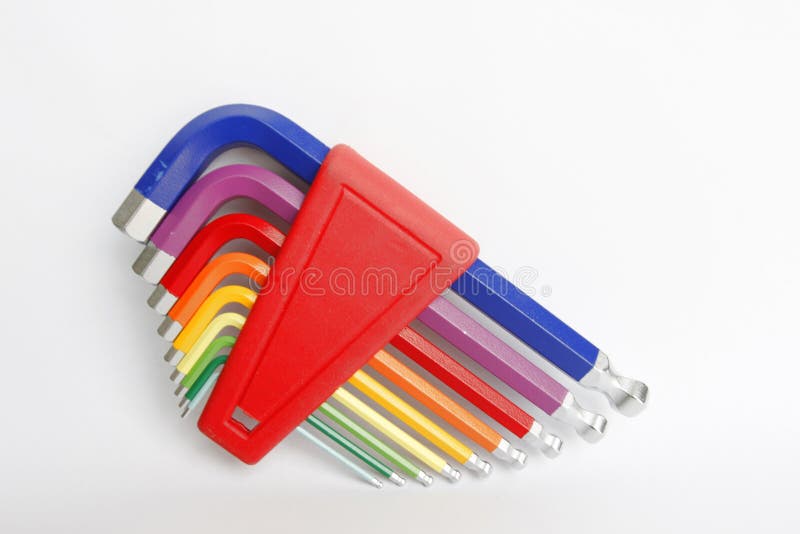 Colorful hex allen tools stock photo. Image of steel - 51428372