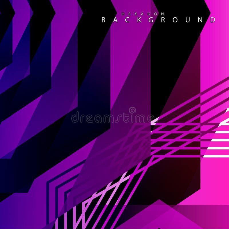 Colorful Hexagon Abstract Background. Transparent Vector Background ...