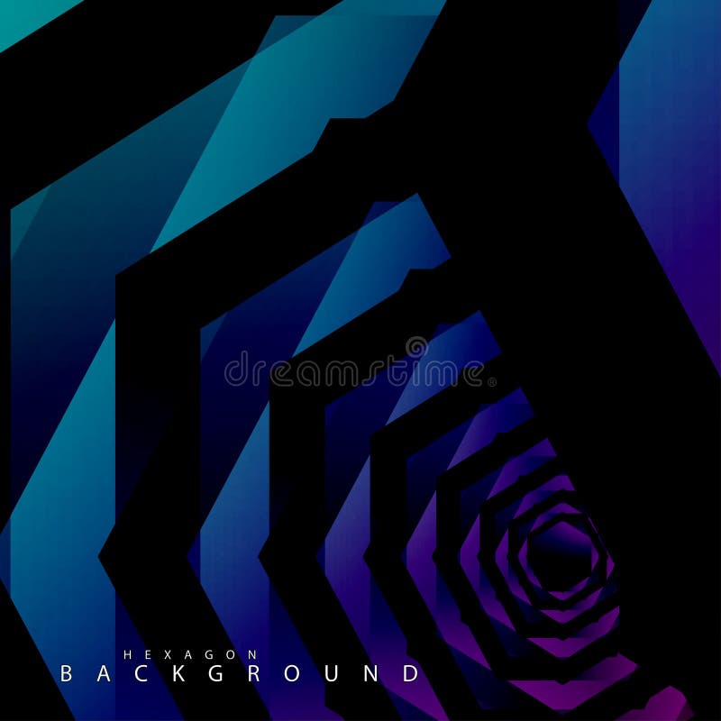 Colorful Hexagon Abstract Background. Transparent Vector Background ...