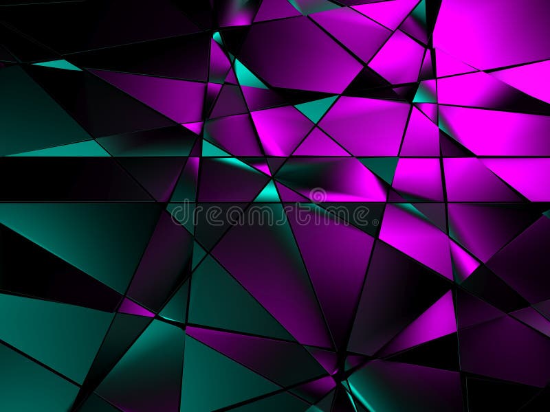 Colorful Hexagon Blocks Shine Glossy Abstract Background Stock ...