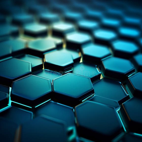 Colorful Hexagonal Abstract Background for Material Science and ...