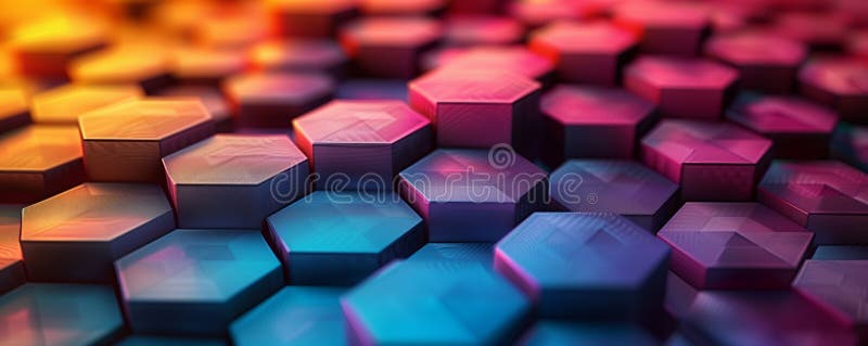 Colorful Hexagonal Pattern Background with Artistic Design and Vibrant ...