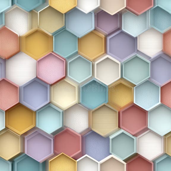 Colorful Hexagonal Pattern Background for Creative Design Projects Stock Illustration ...