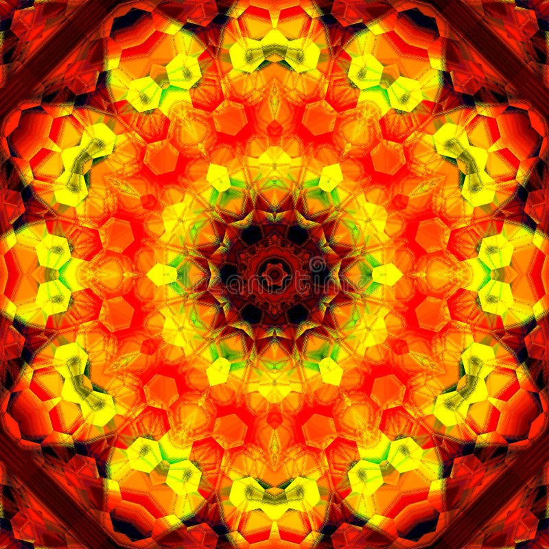 Colorful Hexagonal Rotate Flower of Rainbow Colored Pattern Knitted ...