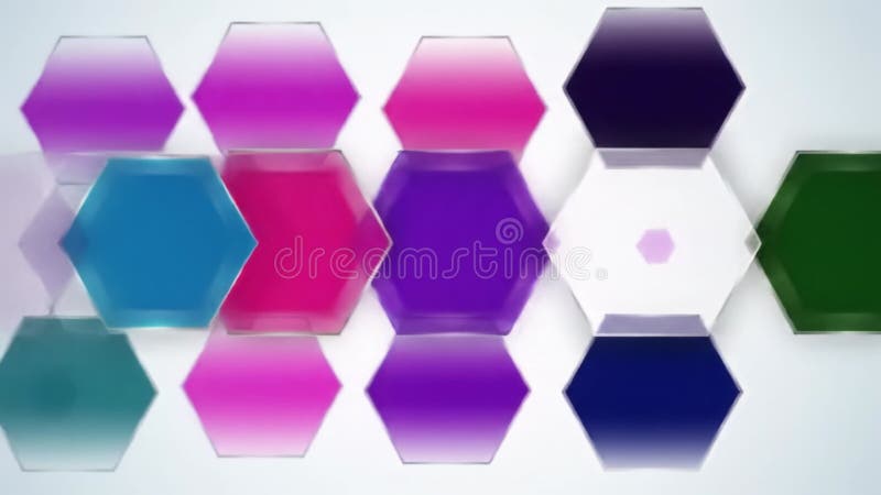 Colorful Hexagonal Shapes Create an Engaging Abstract Background Design ...