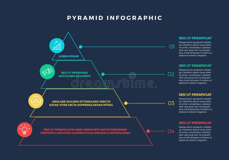 Hierarchy pyramid stock illustration. Illustration of computer - 41099866