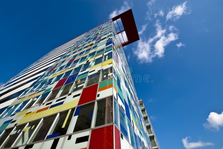 Colorful High-rise Building Stock Image - Image of landscape ...
